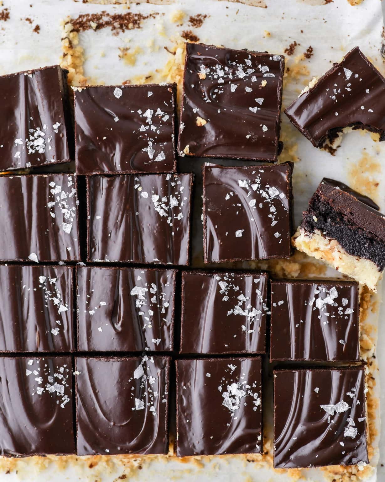 Brownie Shortbread Bars with Ganache | Buttermilk by Sam