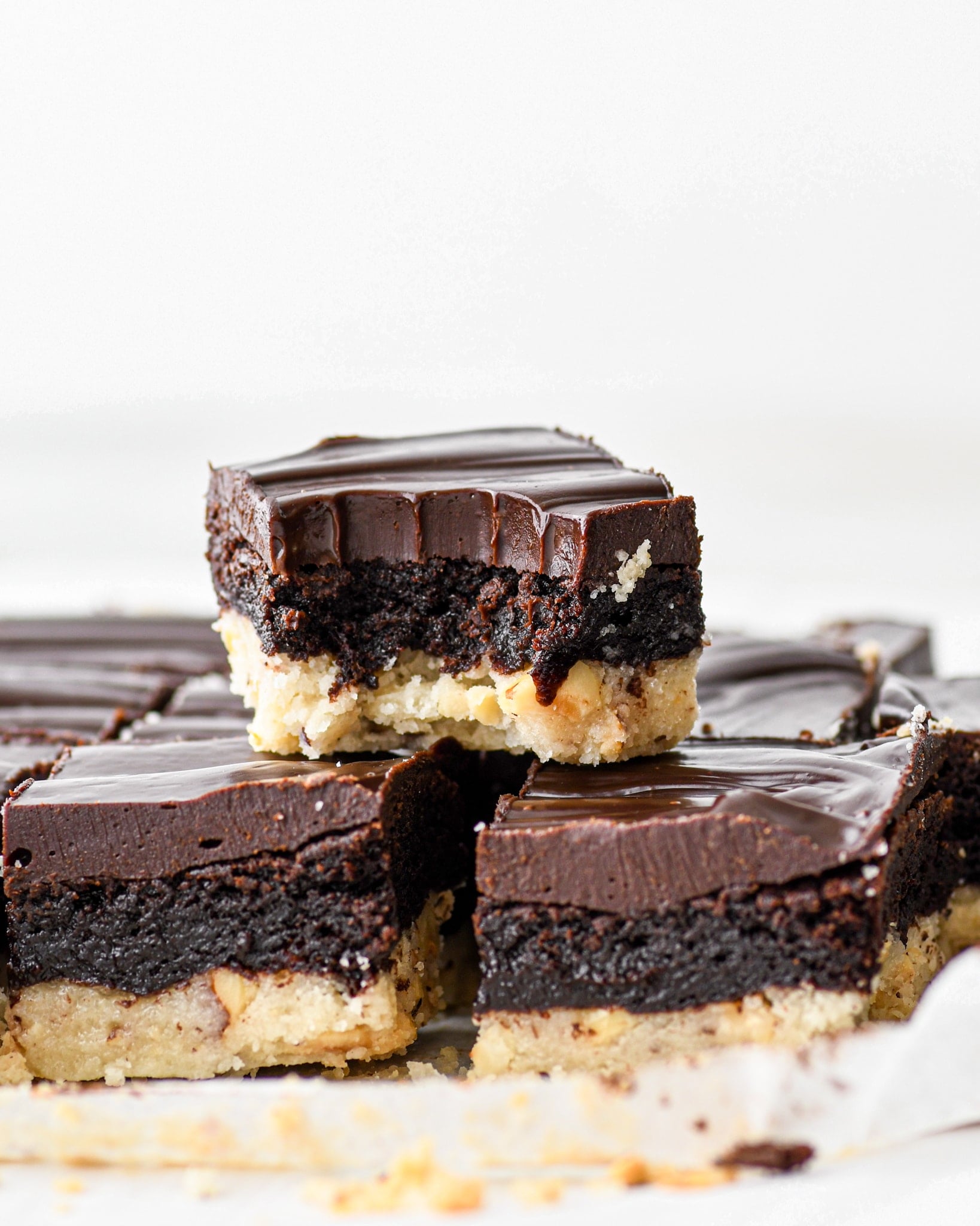 Brownie Shortbread Bars with Ganache | Buttermilk by Sam