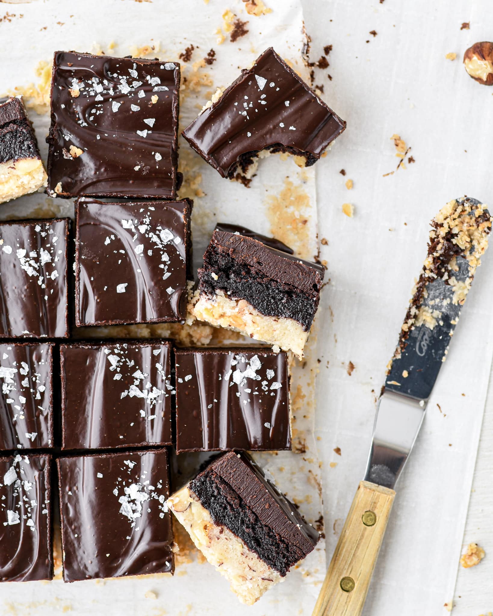 Brownie Shortbread Bars with Ganache | Buttermilk by Sam