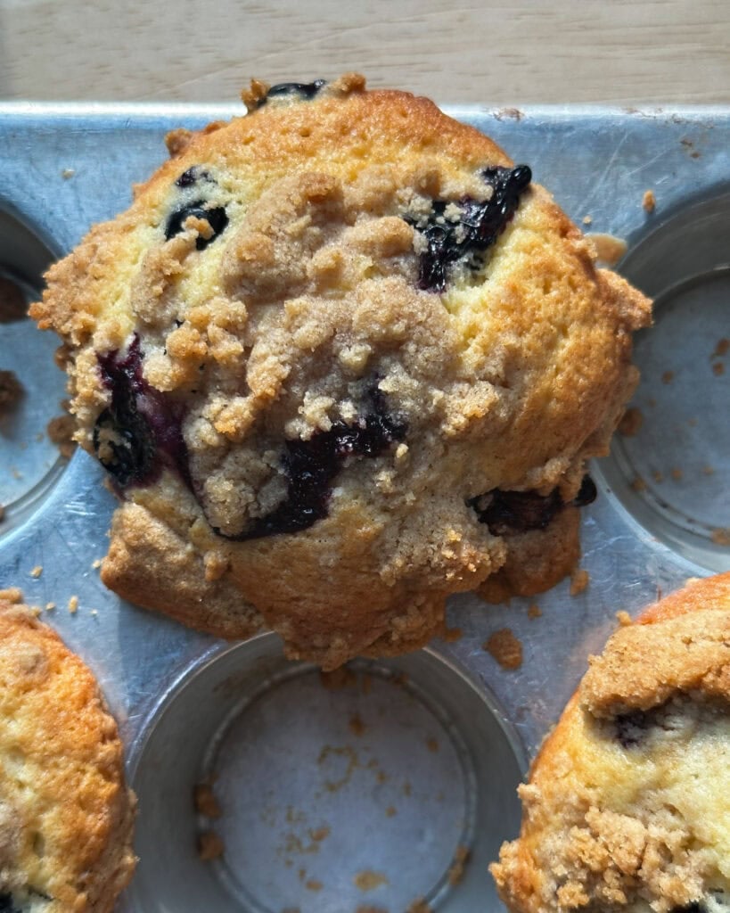 Blueberry Buckle Muffins | Buttermilk by Sam